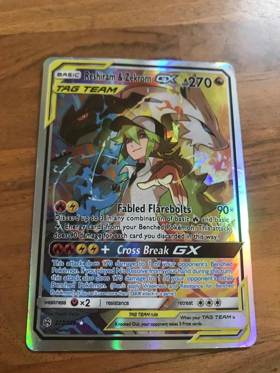 Reshiram & Zekrom GX - Seltene Pokemon Karte (Gebraucht) in Zwillikon für CHF 40 – mit Lieferung ...
