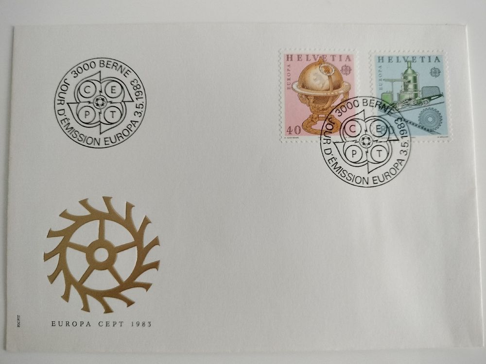EUROPA CEPT 1983 Ersttagsbrief Schweiz mit Stempel Bern (Neu (gemäss Beschreibung)) in Oftringen ...