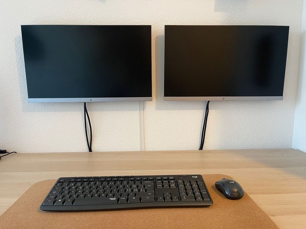HP 2 x Minitor Elite Display E243 1920 x 1080 Pixel, 23.8 (Gebraucht ...