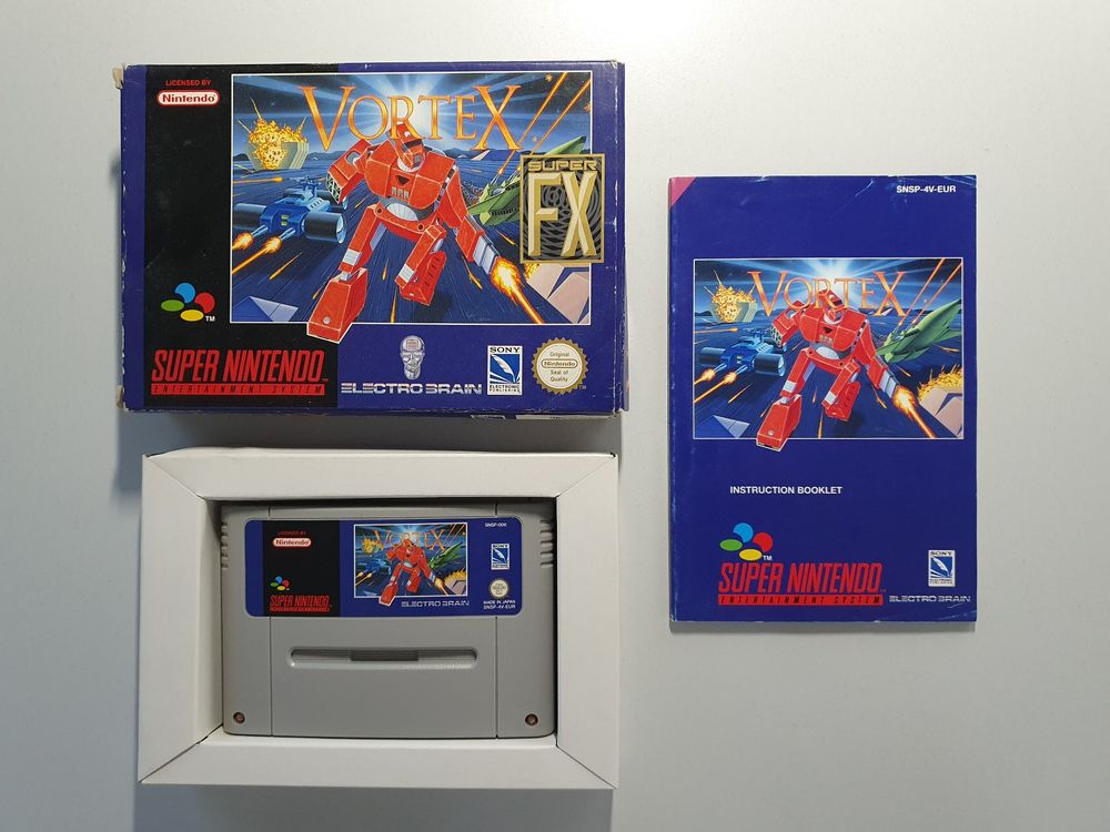 SNES - Vortex (PAL) in OVP - mit Super FX Chip Unterstützung (Gebraucht ...