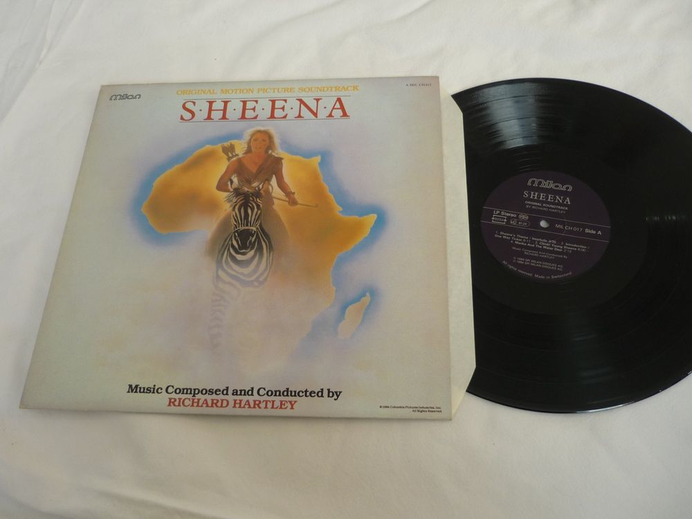Vinyl Soundtrack - SHEENA - Richard Hartley Milan Swiss 1984 (Gebraucht ...