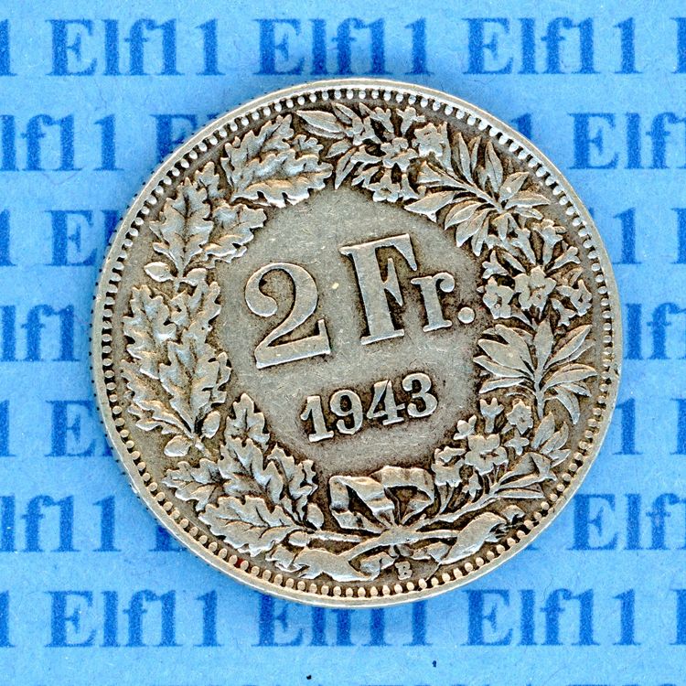 CHF___2.00 1943 ss-vz 2 Franken (Gebraucht) in Widnau für CHF 12 – mit Lieferung auf Ricardo kaufen