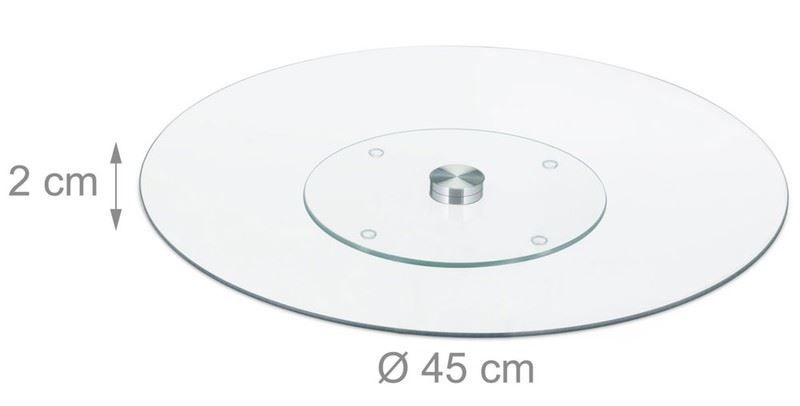 NEU DREHPLATTE Glas Servierplatte Ø45cm | Kaufen auf Ricardo