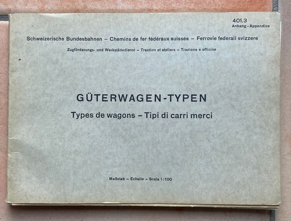 SBB-CFF Güterwagen-Typen-Types de wagons-Tipi di carri merci (Gebraucht ...