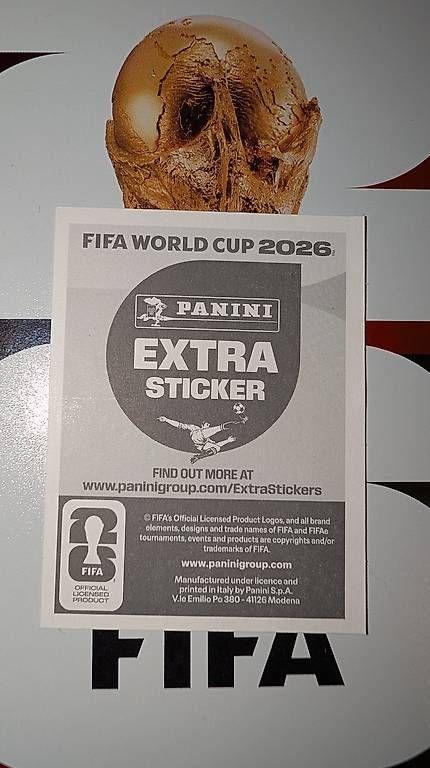 Alphonso Davies GOLD Extra Sticker Panini 2026 WM (Neu (gemäss ...
