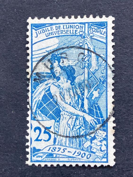 Schweiz 1900 UPU 25 Rp. Vollstempel MURG 20.XII.00 | Kaufen auf Ricardo