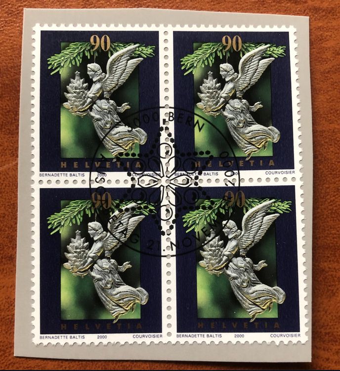 4 er Block Nr.1014 mit Papier Stempel Bern (Gebraucht) in Aarau für CHF 0.5 – mit Lieferung auf ...