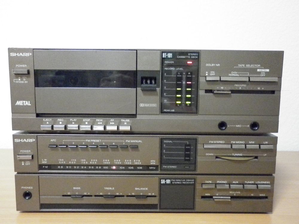 Sharp collection (classic 80'S) Amplificateur avec Radio+ K7 (Gebraucht ...