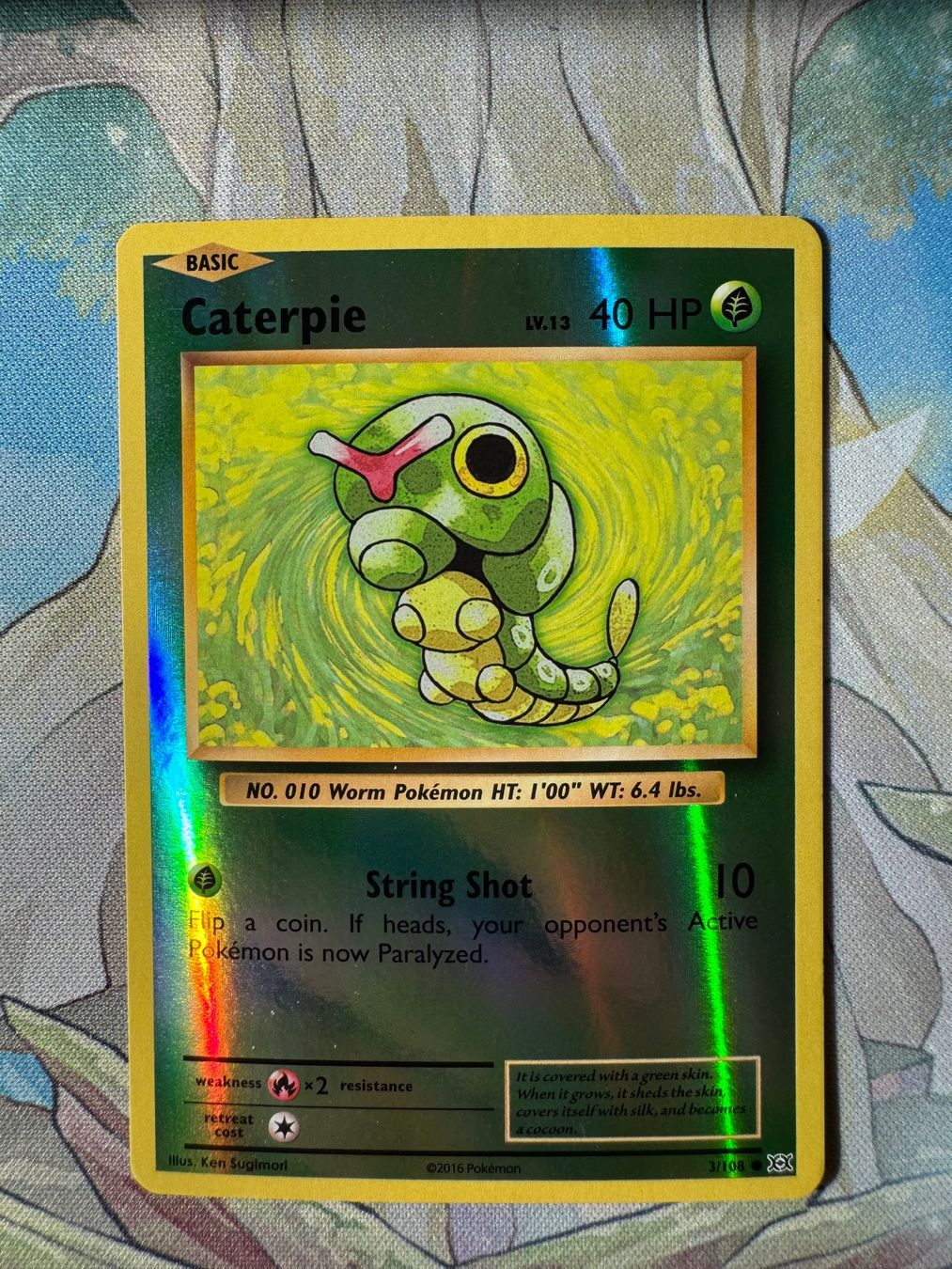 Pokémon TCG – Caterpie Reverse Holo (EVO003) Evolution (Neu (gemäss ...