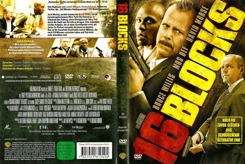 16 Blocks DVD (Gebraucht) in Hedingen für CHF 1 – mit Lieferung auf ...