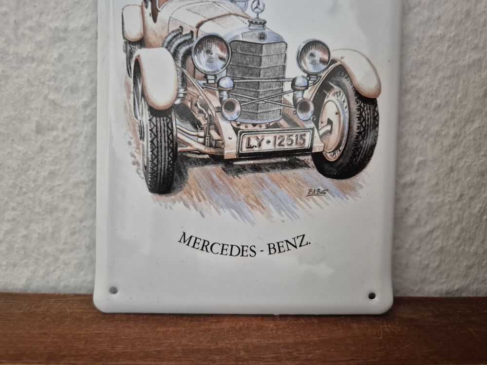 Emailschild Mercedes Benz Oldtimer Logo Emaille Schild Retro (Neu ...