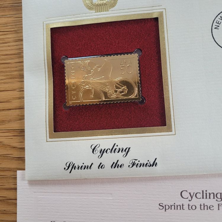 Brief mit Vergoldene Vignette USA 24 Cararts New York 96 (Gebraucht) in ...