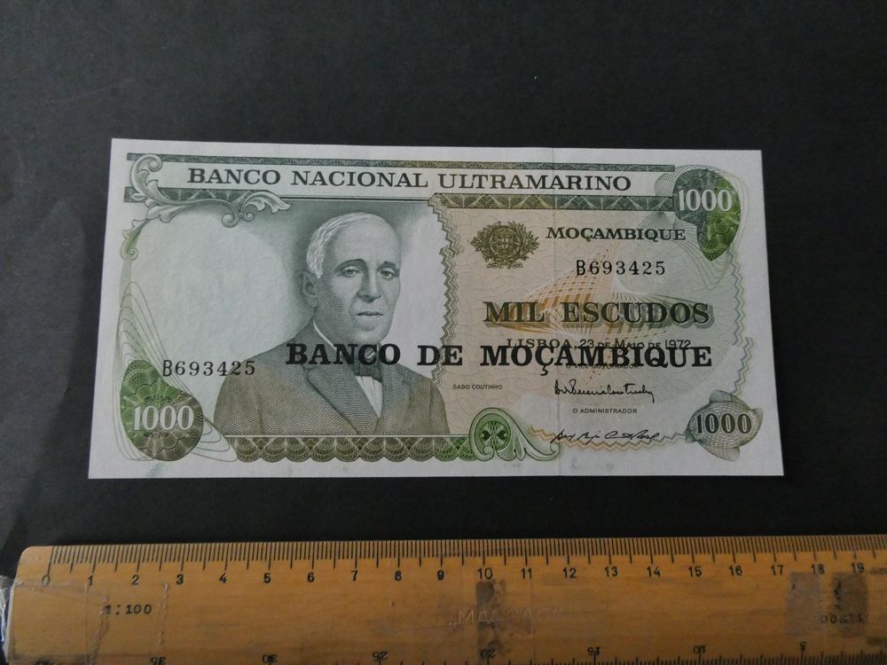 Mocambique 1972, 1000 Escudos unzirkuliert (Neu (gemäss Beschreibung)) in Hinterforst für CHF 1 ...