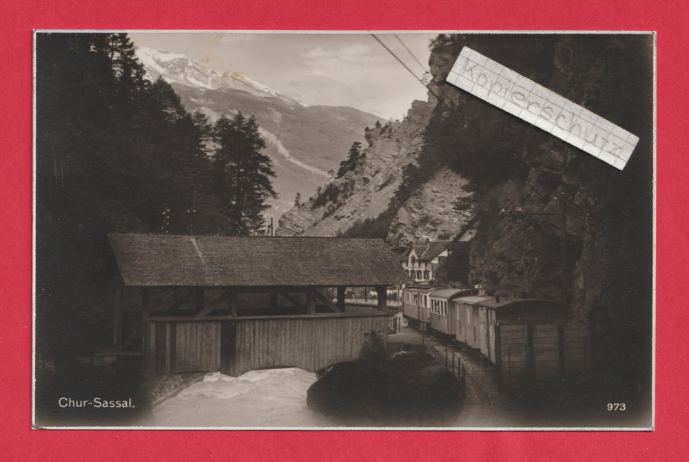 Chur - Sassal (GR) "RhB" Haltestelle Chur-Arosa-Bahn (Gebraucht) in ...
