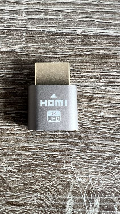 HDMI Dummy Adapter - Headless Ghost Display Emulator Dummy P (Gebraucht ...