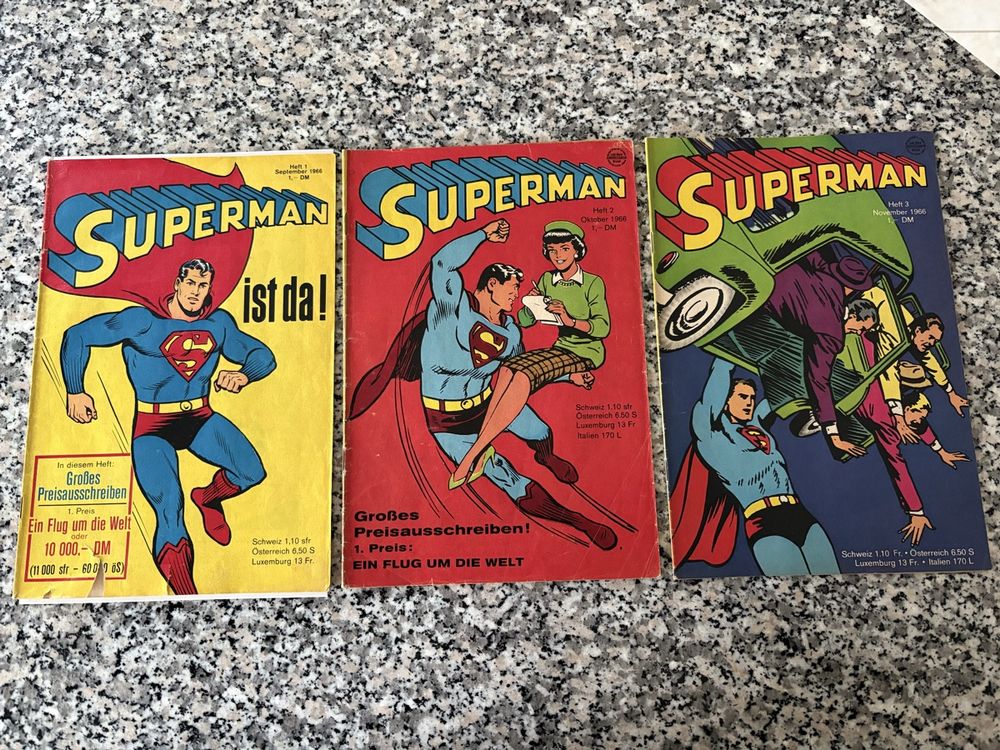 Superman Ehapa 1 - 3 1966 erste erscheinung!!!!! (Gebraucht) in Wangen ...