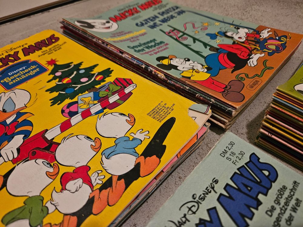 Sammlung - Knapp 160 Mickey Mouse Magazine aus den 80er | Kaufen auf ...