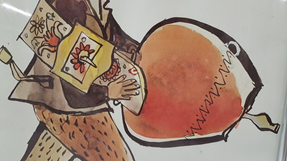 Schellen Ursli Bild Gemälde A.C | Kaufen auf Ricardo