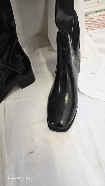 ACQUO of Sweden Rubber Stiefel Gr. 45 – 6 cm Absatz – 73 cm (Neu ...
