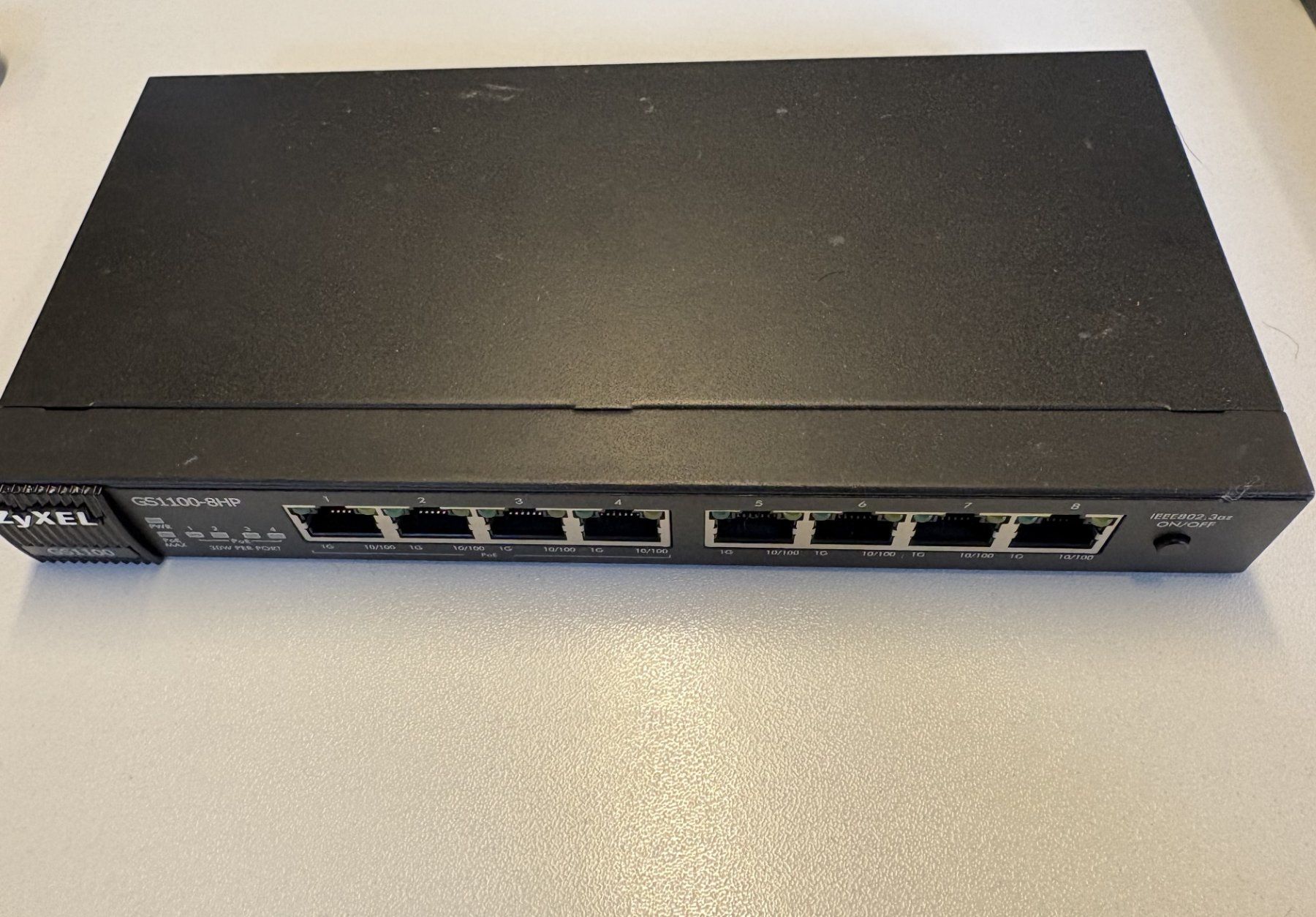 Zyxel GS1100-8HP Switch: 8-Port Gigabit Poe (Gebraucht) in Langnau am ...