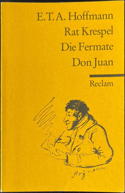 E.T.A. Hoffmann - Rat Krespel, Die Fermate, Don Juan (Gebraucht) in ...