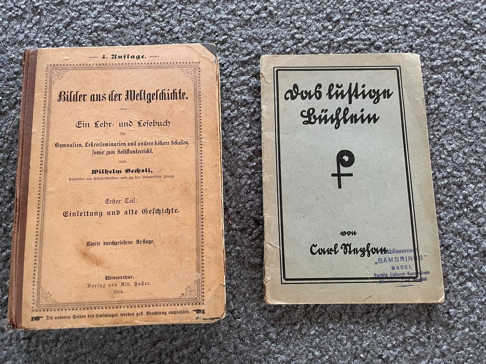 Antikes Buch und Heft, Bilder aus der Weltgeschichte (Defekt) in ...