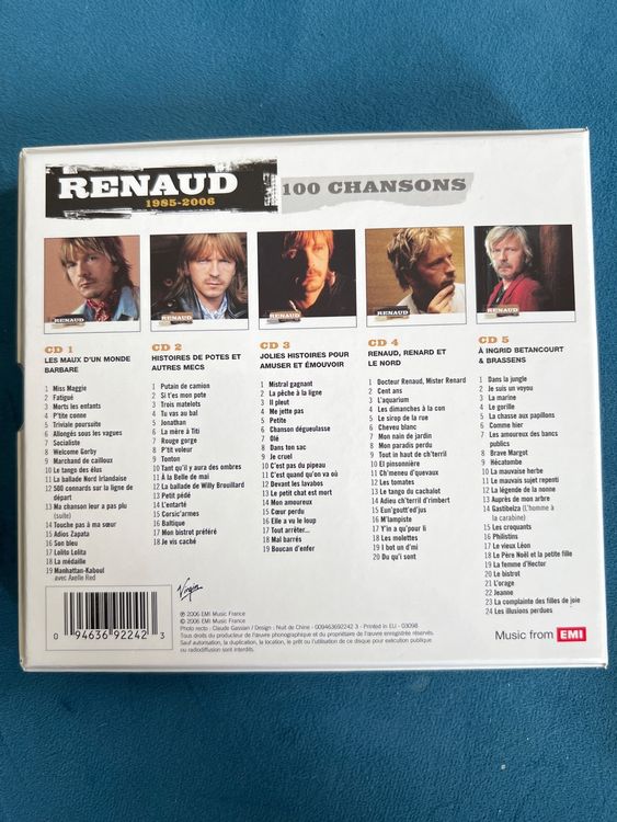Box 5cd « Renaud 100 chansons 1985-2006 » (Gebraucht) in Bouveret für ...