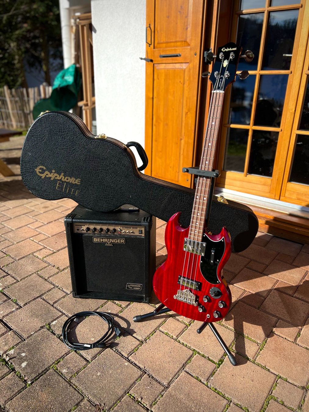 Epiphone ELITIST 2005-03 EB-3 Bass Made in Japan / Cherry 🍒 (Neuf (Voir ...