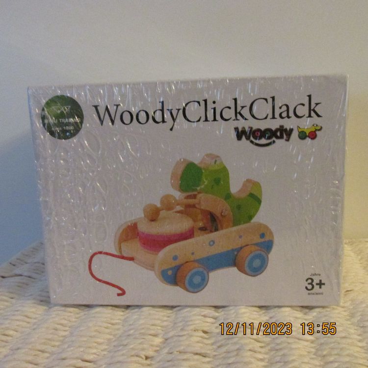 holzspielzeug woody click clack krokodil neu/ orig.verpackt (Neu und ...