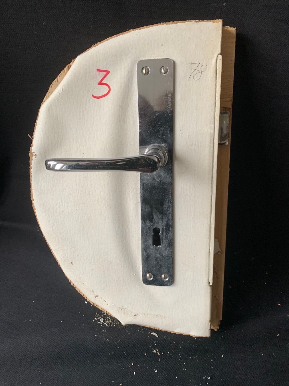 Altes Einsteckschloss mit Drücker (Türfalle) und Schlüssel (Gebraucht ...