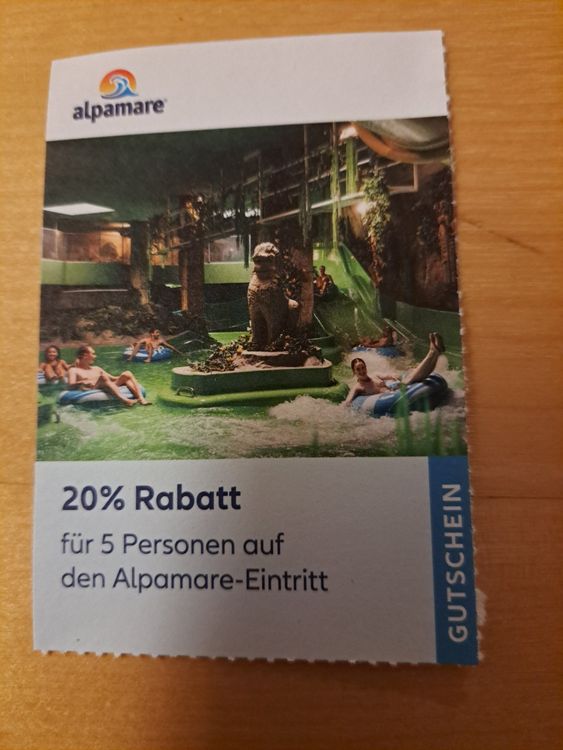 Alpamare Gutschein 20 % max.5 Personen gültig bis 20.12.2024 (Neu ...