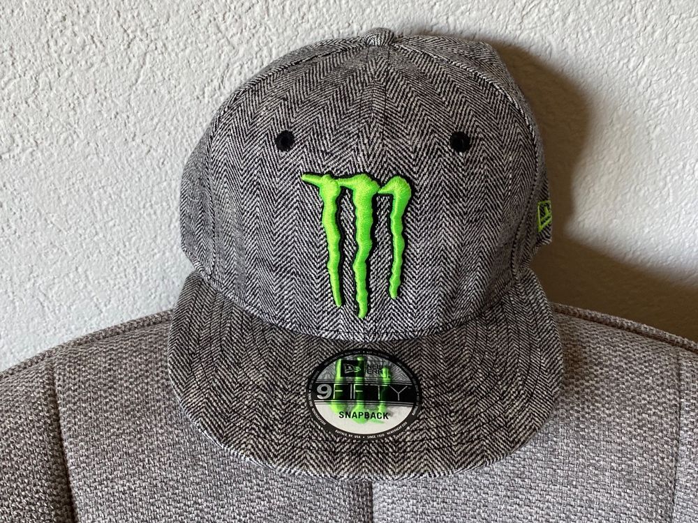 MONSTER Energy Drink Cap grau Twill | Kaufen auf Ricardo