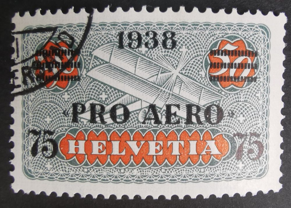 TR71 Timbre Suisse 1938 Oblitere Pro Aero (Gebraucht) in Cousset für CHF 0.65 – mit Lieferung ...