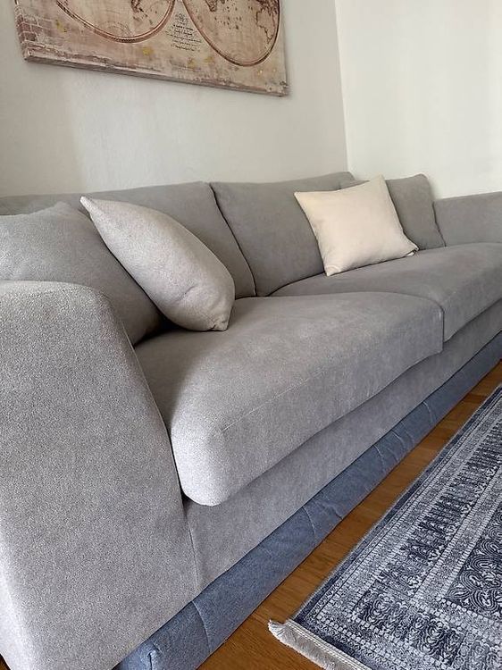 Sofa (3er) in Hellgrau (Gebraucht) in Oftringen für CHF 100 – nur Abholung auf Ricardo kaufen