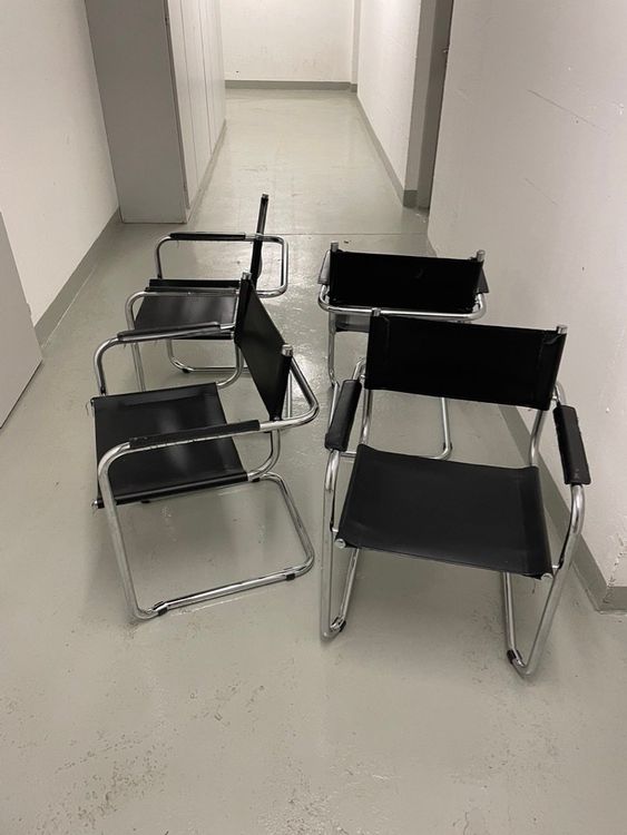 vier Freischwinger Stühle im Bauhaus -Stil | Kaufen auf Ricardo