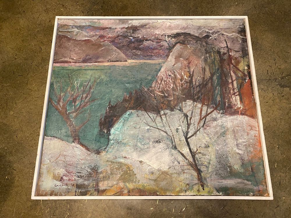 Grosses Originalgemälde Theo Gerber 1957 | Kaufen auf Ricardo