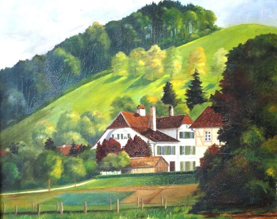 Schweizer Schule Landschaft Gemälde (Neu (gemäss Beschreibung)) in zurich für CHF 6500 – nur ...