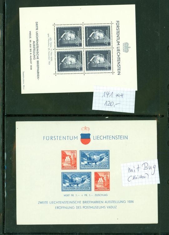 FL Blocks/Kleinbogen/FDC AUF 5 BILDERN (AX299) (Gebraucht) in Seuzach für CHF 23.5 – mit ...