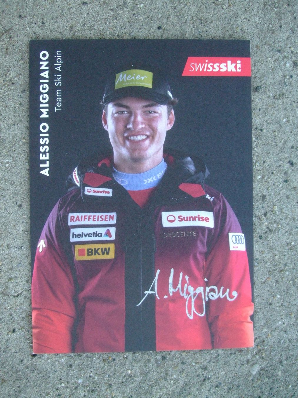 ALESSIO MIGGIANO (CH) SKISTAR HANDSIGNIERT AK ! (Gebraucht) in Schachen ...