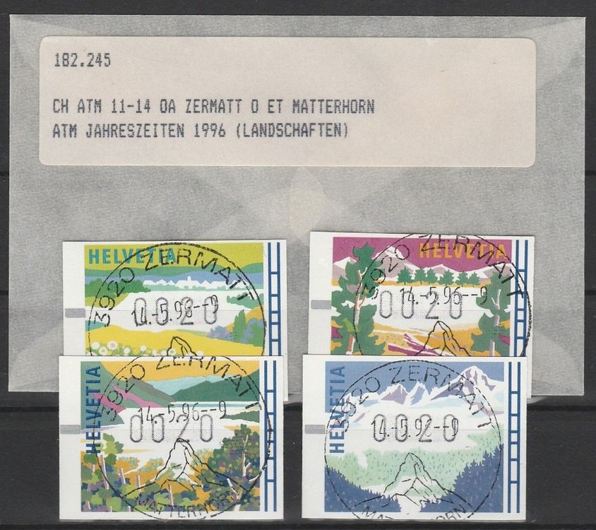 Serie mit ET - Vollstempel Zermatt (Gebraucht) in Oberglatt ZH für CHF 2 – mit Lieferung auf ...