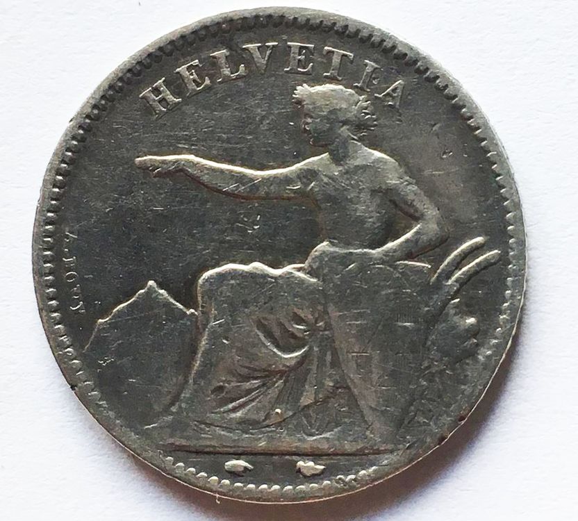 1 Franken 1851 B Sitzende Helvetia RAR!! (Antik) in Geneve für CHF 116 – mit Lieferung auf ...