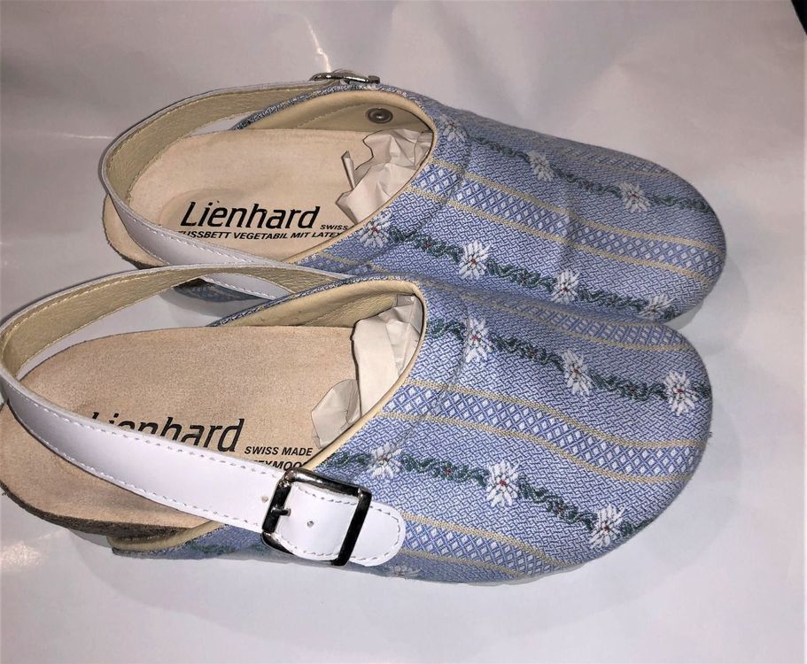 39 NEU 129Fr Lienhard SWISS MADE Edelweiss Sandale Clogs Top (Neu und ...