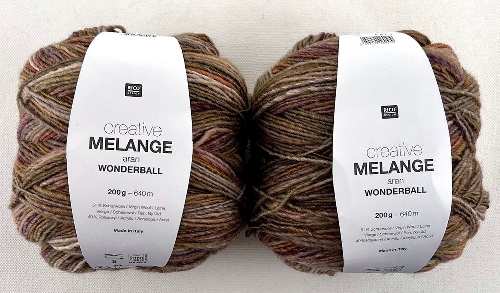 Rico Design Wonderball 2 Knäuel Strickwolle Farbverlauf (Neu (gemäss ...