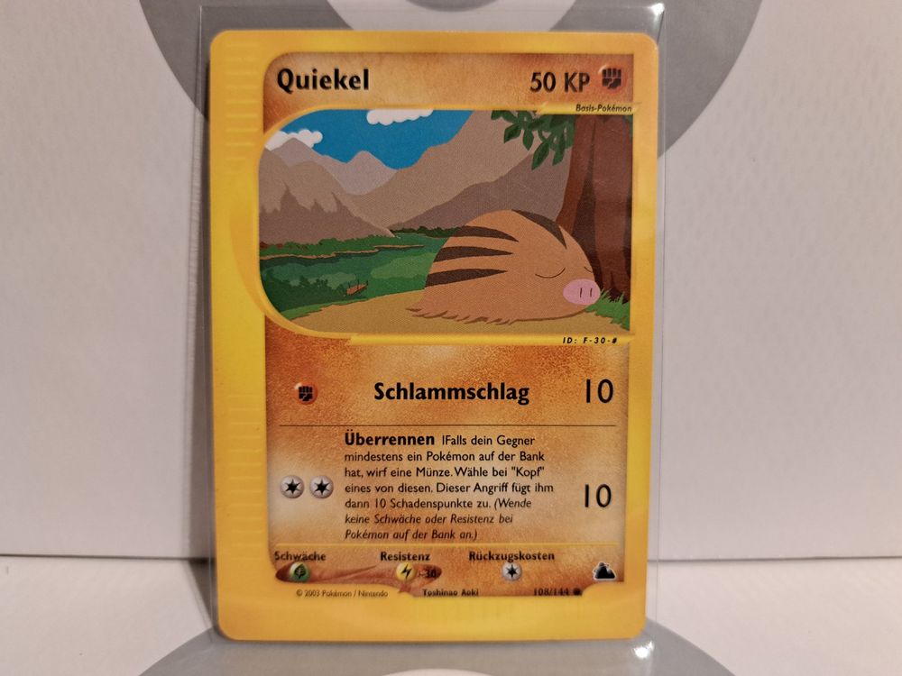 QUIEKEL SKYRIDGE POKEMON KARTE 2003 | Kaufen auf Ricardo