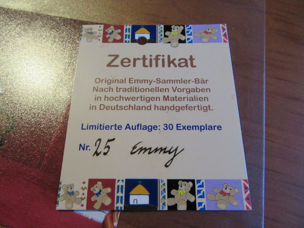 Teddy von Emmy Krienitz, braun mit Spitzenkragen, ca. 30 cm (Gebraucht ...