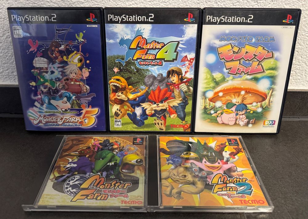 PS1/PS2 Monster Farm / Rancher JAPAN IMPORT Set Sammlung! (Gebraucht) in Dintikon für CHF 45 ...