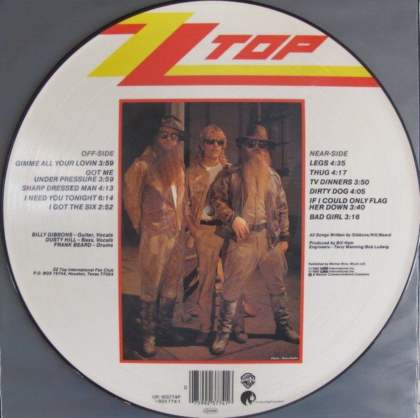 ZZ Top – Eliminator - Special Edition Picture Disc 1985 (Gebraucht) in ...