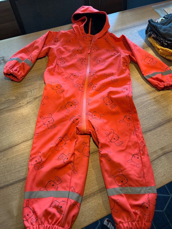Regen Softgel Overall Jumpsuit Faserpelz Gr. 92/98 (Gebraucht) in ...