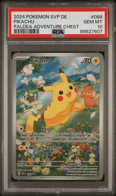 Pokémon Pikachu SVP 088 - PSA 10 - Paldea Abenteuerkiste (Neu (gemäss Beschreibung)) in ...