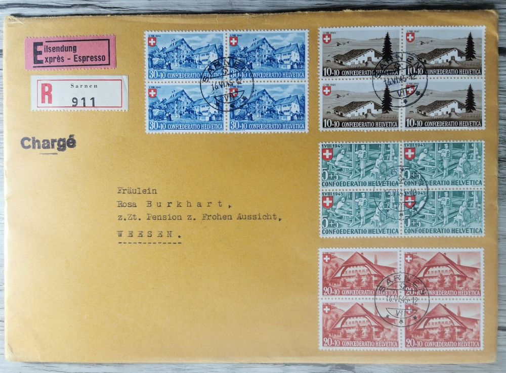 TR100 Enveloppe + Timbre Suisse 1945 Grand Format | Kaufen auf Ricardo